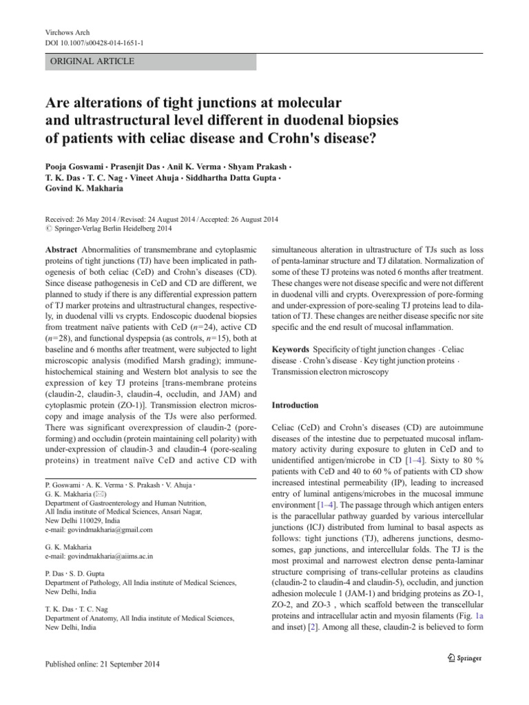 6 CeD TJ VA 2014 | PDF | Crohn's Disease | Immunohistochemistry