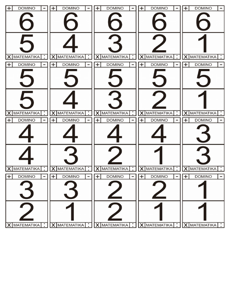 Domino Matematika | PDF