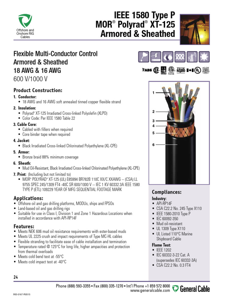 Ieee 1580 Type p Data Sheet | PDF | Electrical Engineering ...