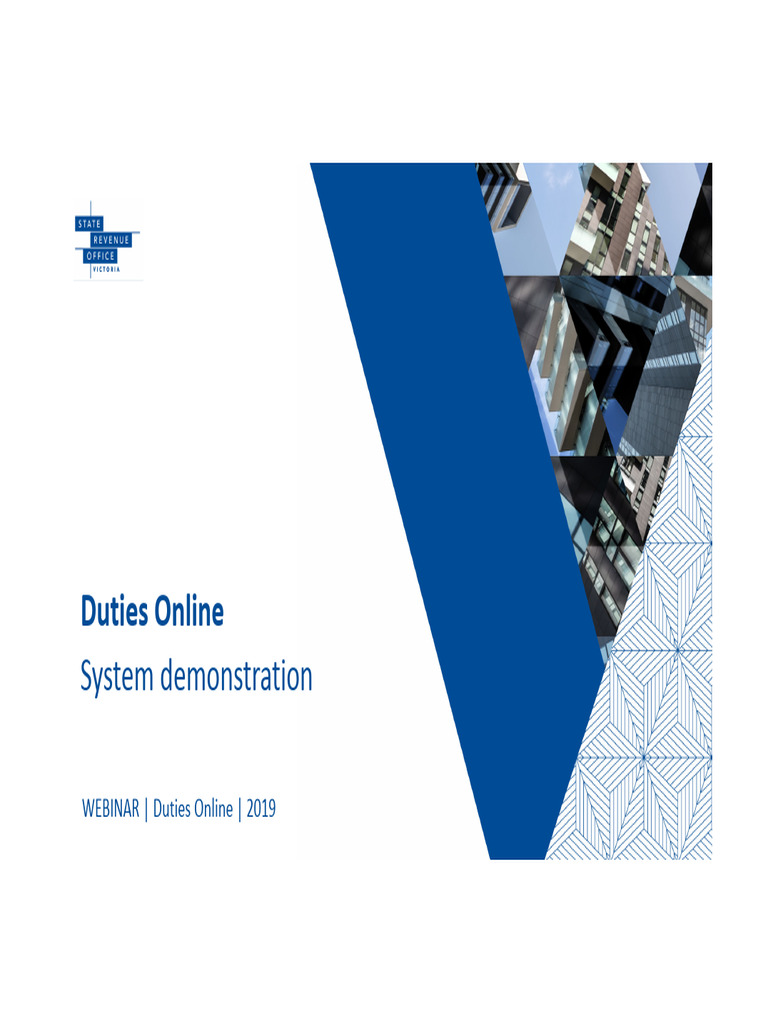 Duties Online - DOL System Demonstration - Handout | PDF | Interest ...