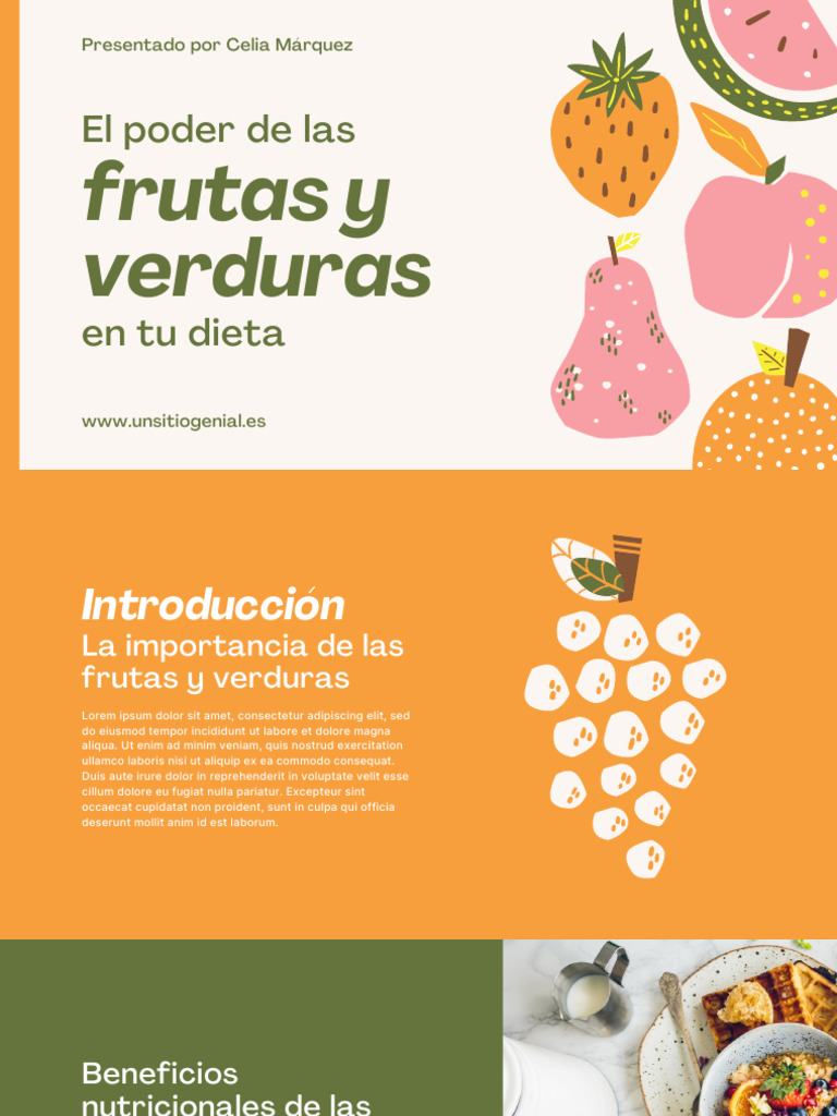 Beneficios de Frutas y Verduras | PDF