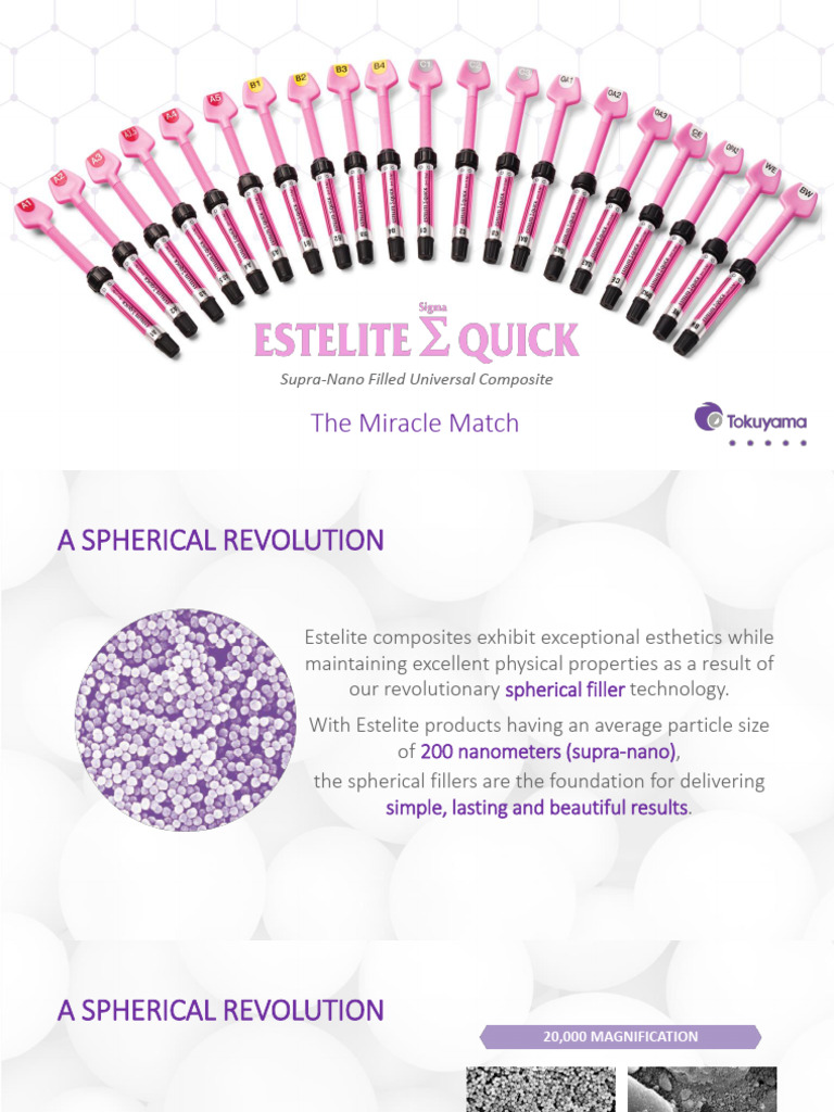 Estelite Sigma Quick: Superior Dental Composite | PDF | Dental ...