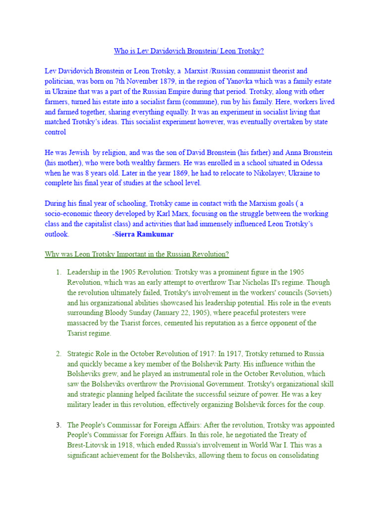 Leon Trotsky - English B (Animal Farm) | PDF | Leon Trotsky | Joseph Stalin