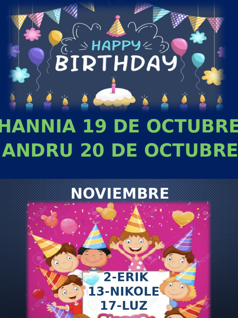 Cumpleaños Alumnos | PDF