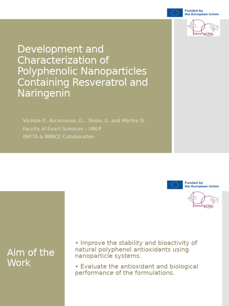 Polyphenolic Nanoparticles Presentation | PDF | Nanoparticle | Polyphenol