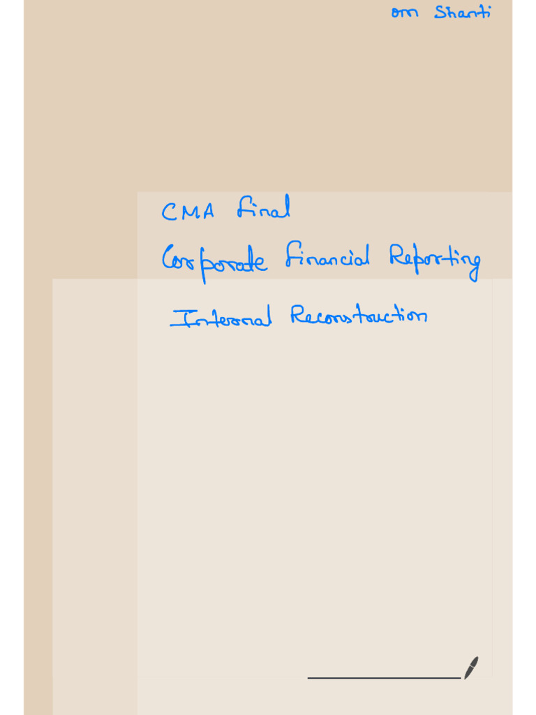 Internal Reconstruction | PDF