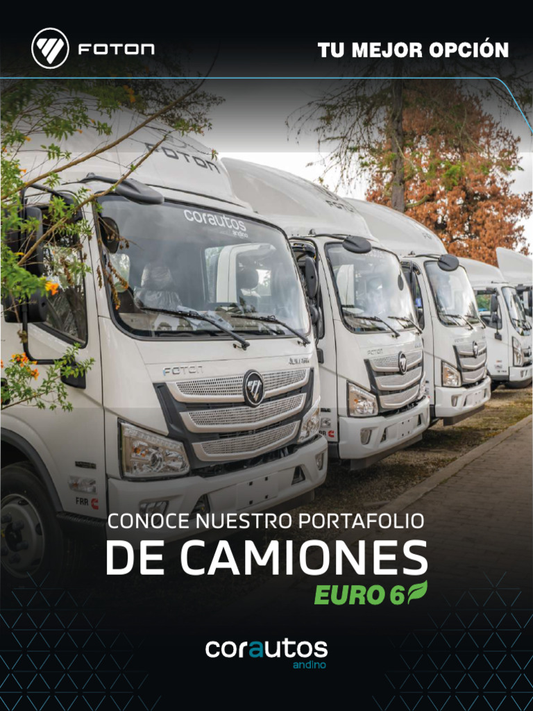 Portafolio de Camiones Foton en Colombia | PDF | Tracción en las cuatro ...
