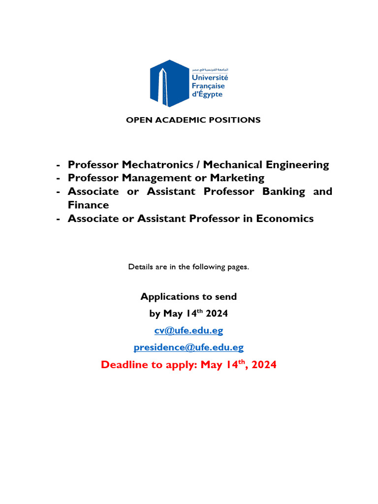 Academic Positions | PDF