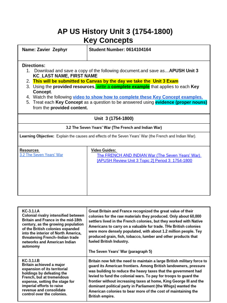 APUSH Unit 3 KC - Zephyr, Zavier | PDF | Federalist Party ...