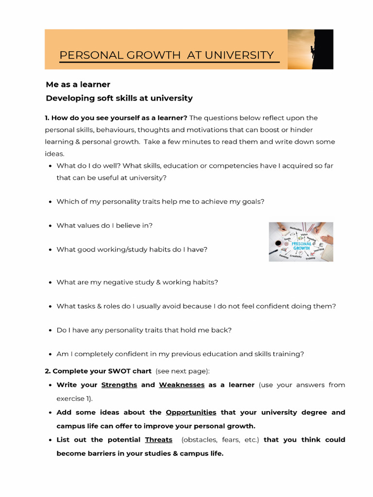 Personal Growth at University (Revised) | PDF