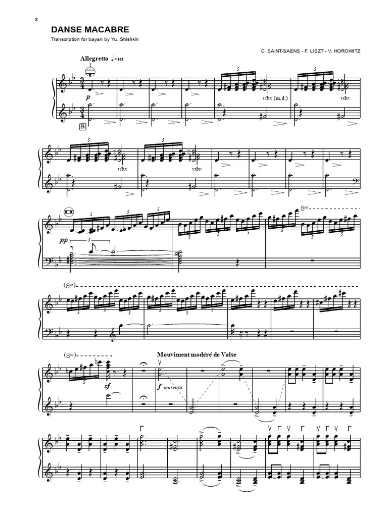 Saint-Saens - Dance Macabre | PDF