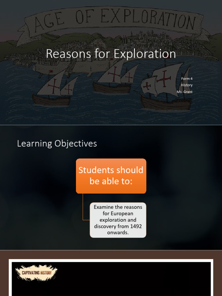 Reasons for European Exploration (1492+) | PDF | Age Of Discovery | Ships