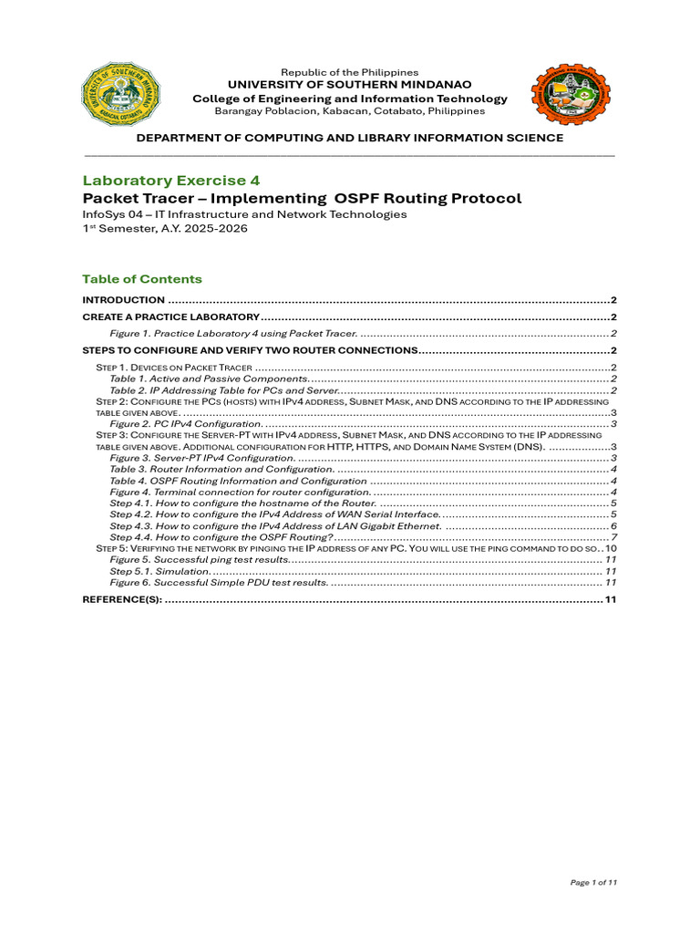 OSPF Routing Protocol Configuration Guide | PDF | Ip Address | Internet