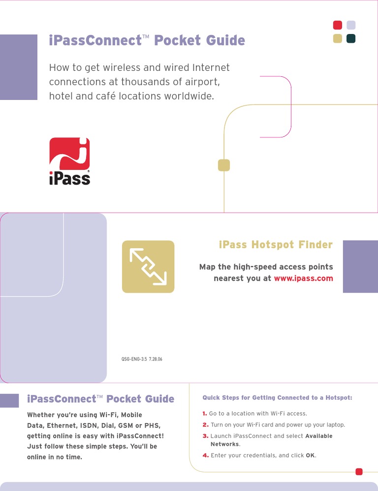 iPass Pocket Guide.pdf | Wi Fi | Wireless Access Point