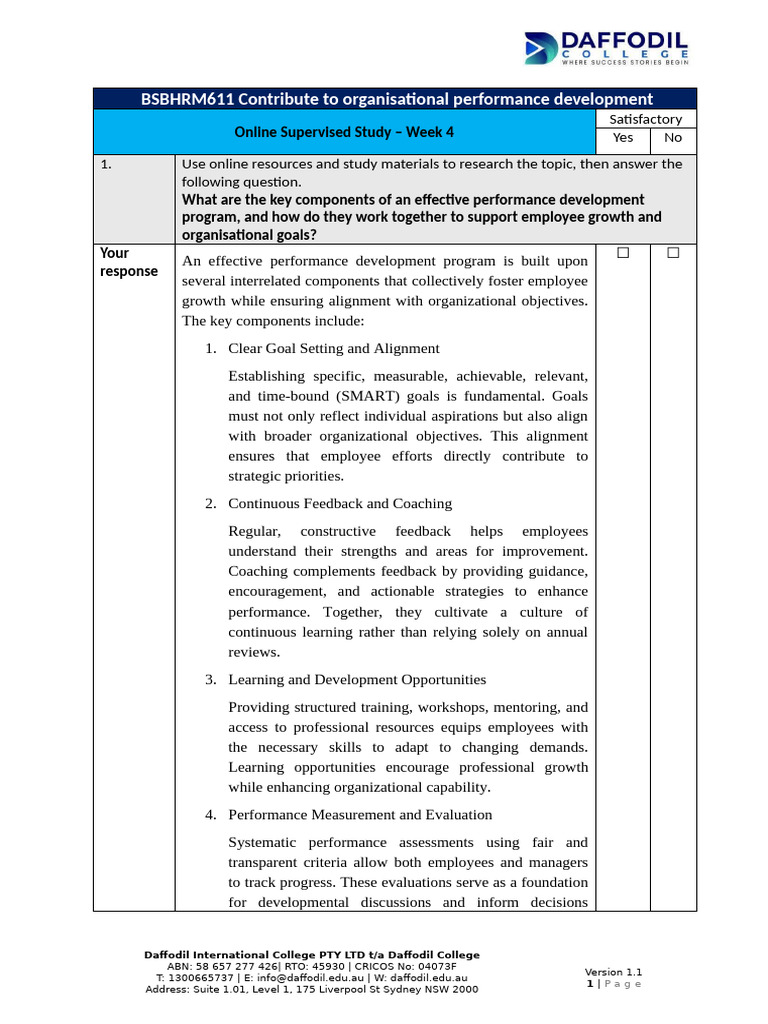 Effective Performance Development Strategies | PDF | Incentive | Motivation