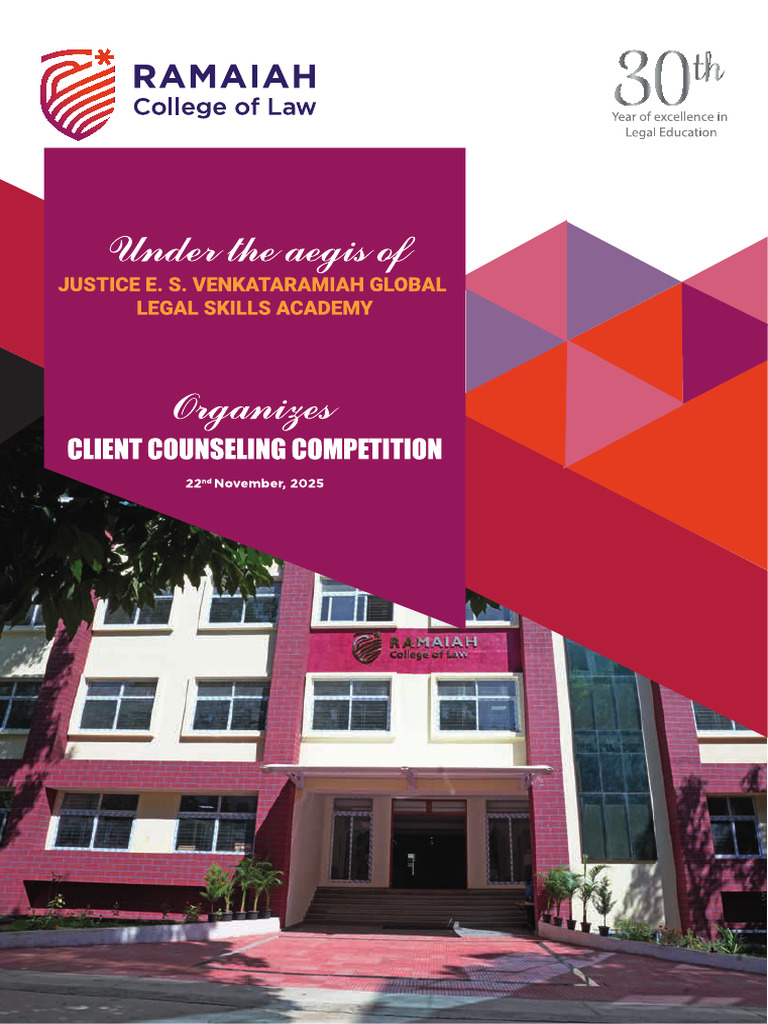 Law College - Brochrue-A4 Size - Client Counseling Competition - v1 | PDF