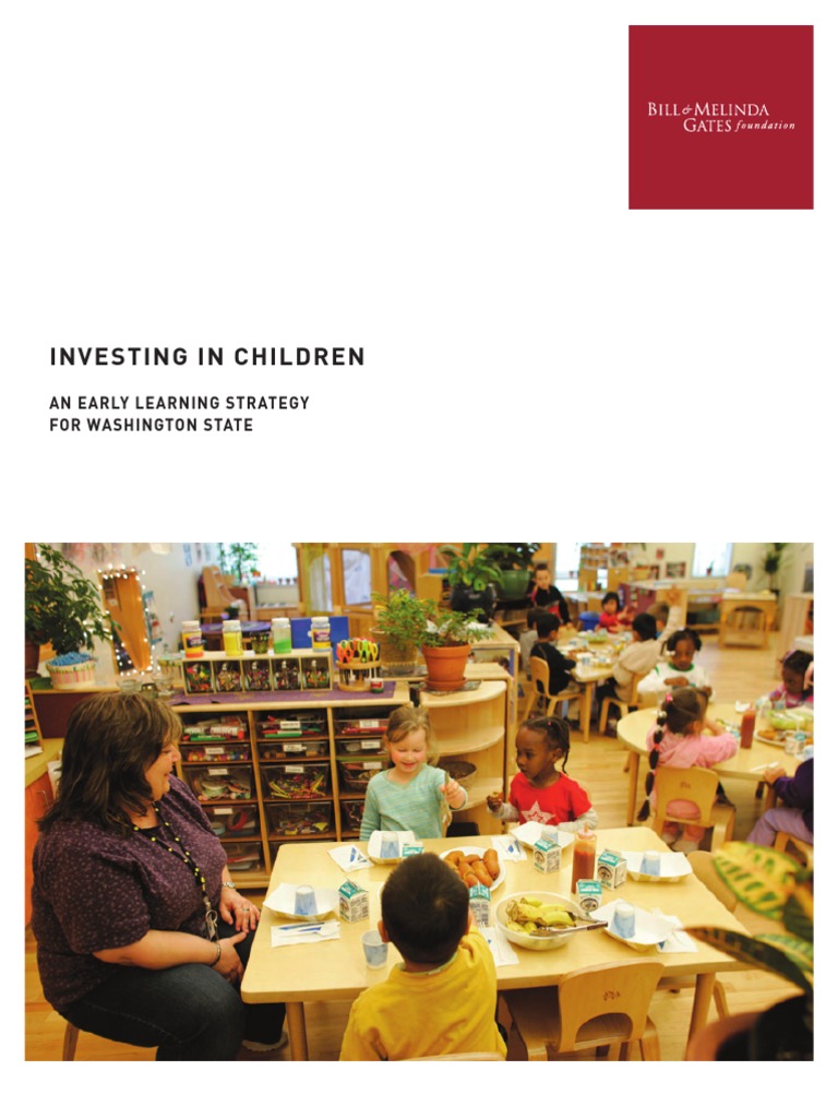 Washington's Early Learning Plan | PDF | Pre Kindergarten | Child Care