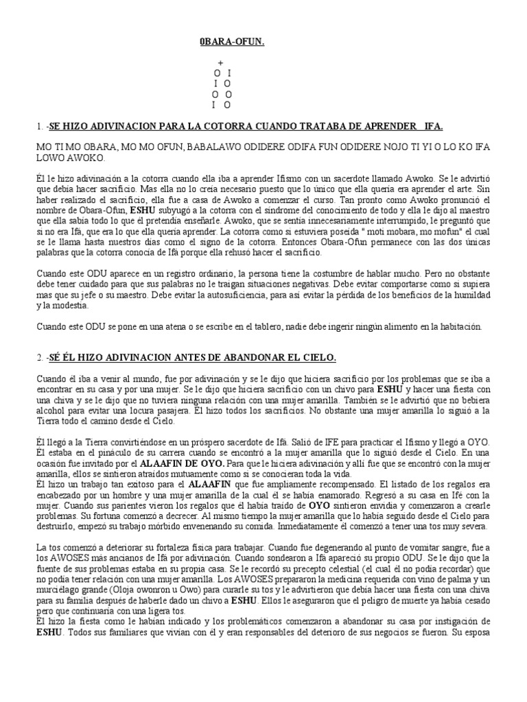 16 Obara Fun | PDF | Religión y creencia