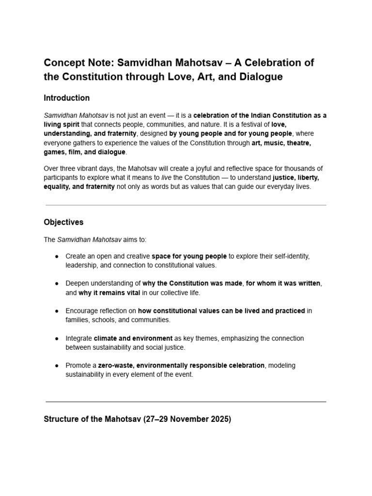 Samvidhan Mahotsav: Celebrating the Constitution | PDF | Social Psychology