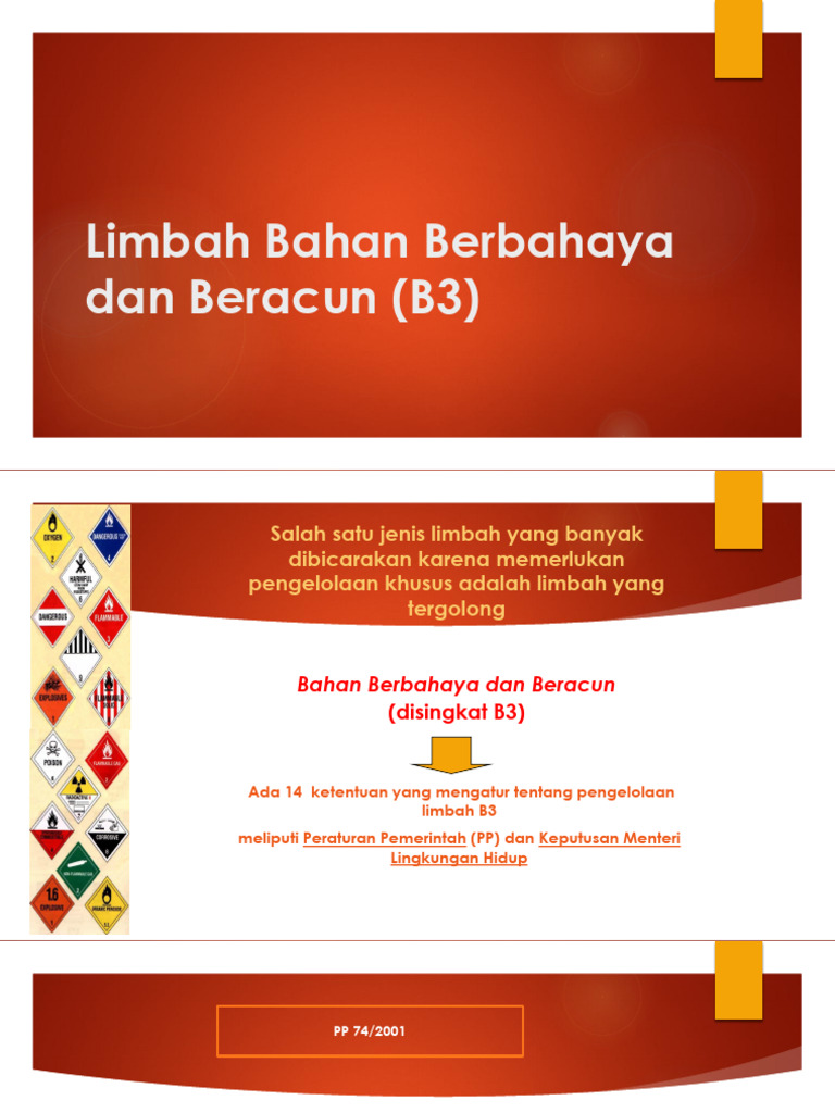 Limbah Bahan Berbahaya Dan Beracun (B3) | PDF