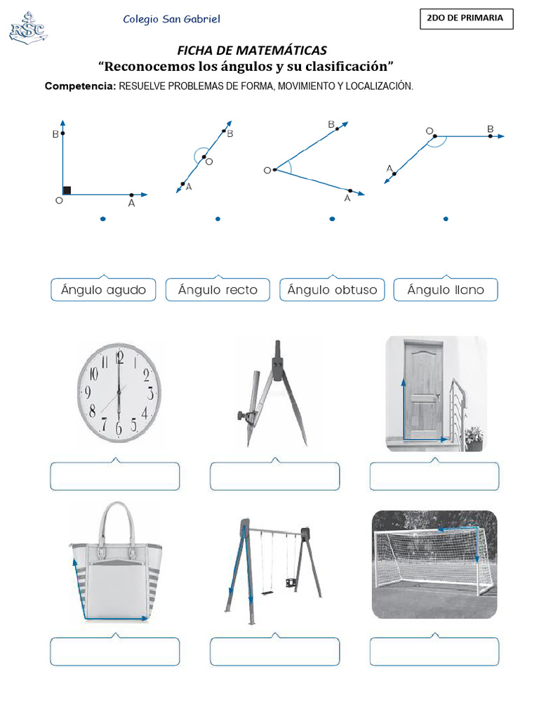 Ficha 02 Los Angulos y Su Clasificacion | PDF
