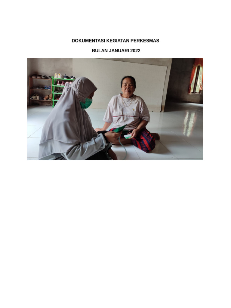 DOKUMENTASI KEGIATAN PERKESMAS | PDF