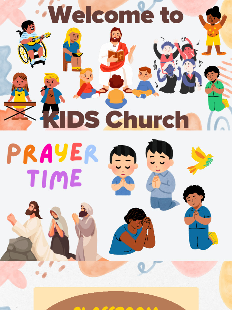 Green Blue Playful Flat Modern Children's Church Presentation | PDF