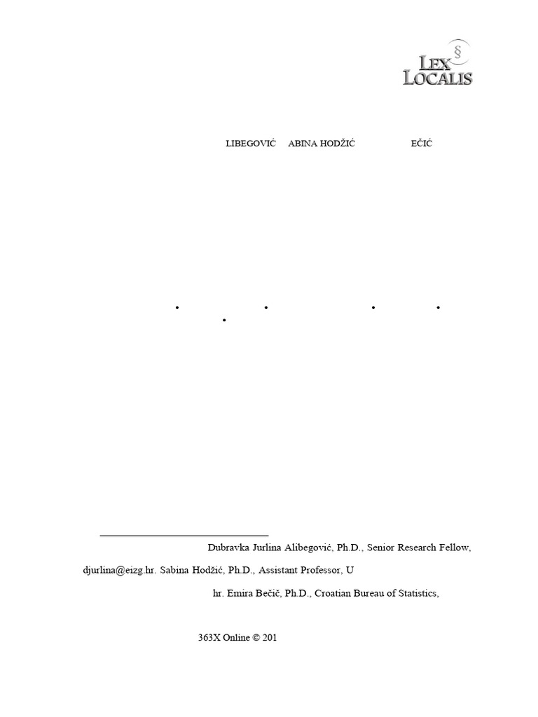 Limited Fiscal Autonomy of Croatian Large Cities | PDF | Taxes ...