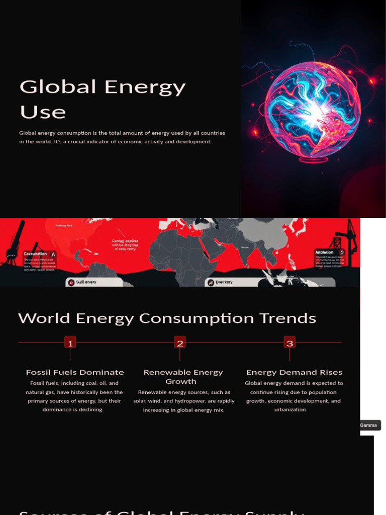 Global Energy Use[1] | PDF | Energy Development | Renewable Energy
