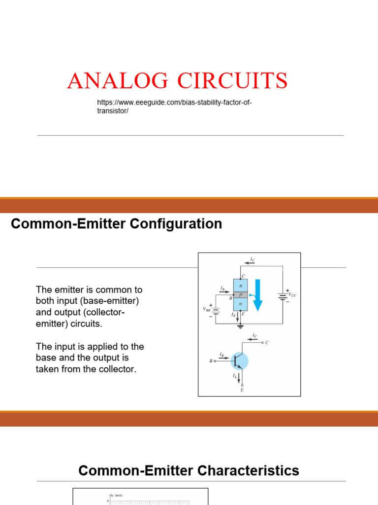 Transistor Biasing and Stablization | PDF | Amplifier | Electrical Network