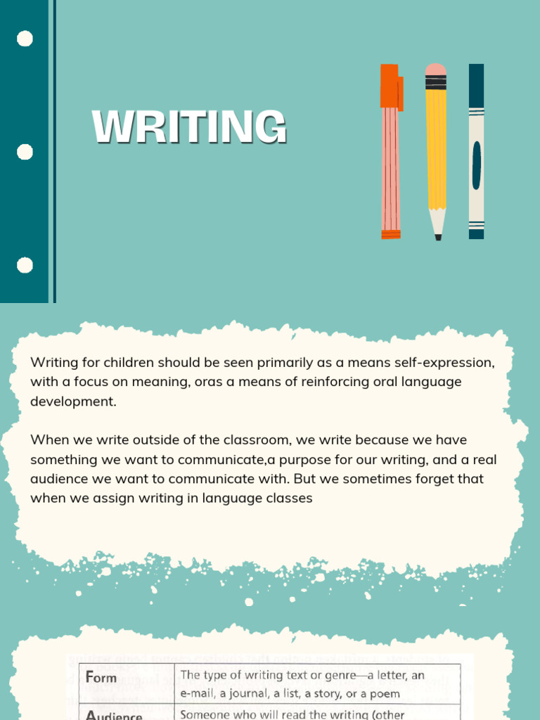 Writing Ppt | PDF | Human Communication | Learning