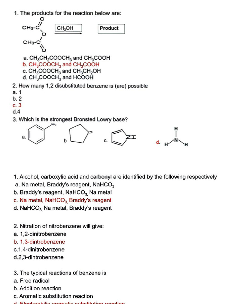CHM QUESTIONS | PDF
