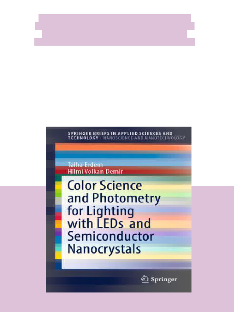 (Ebook) Color Science and Photometry for Lighting with LEDs and Semiconductor Nanocrystals by ...