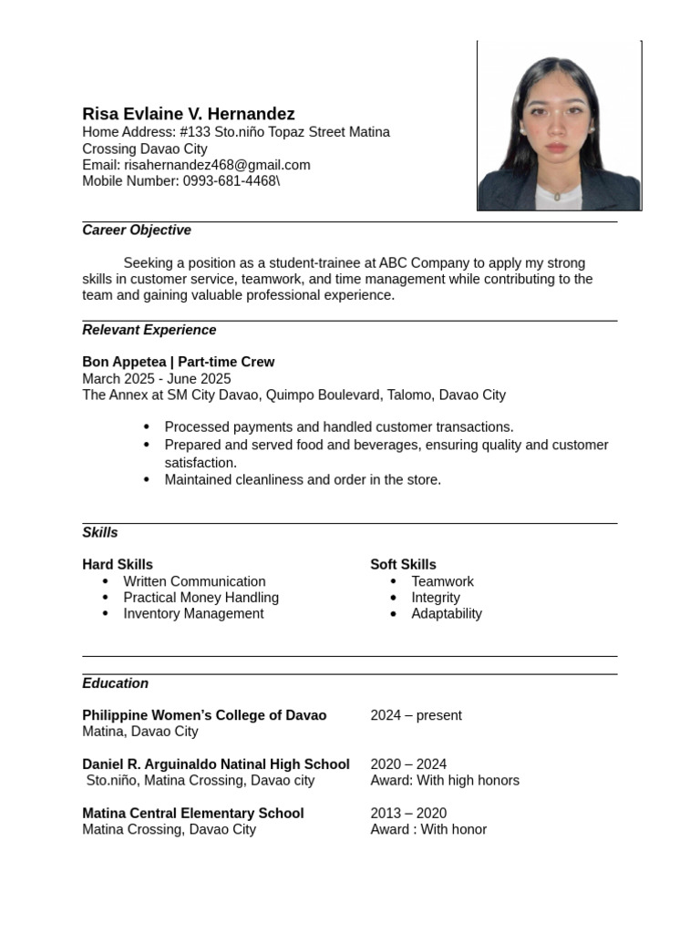 Format Resume | PDF