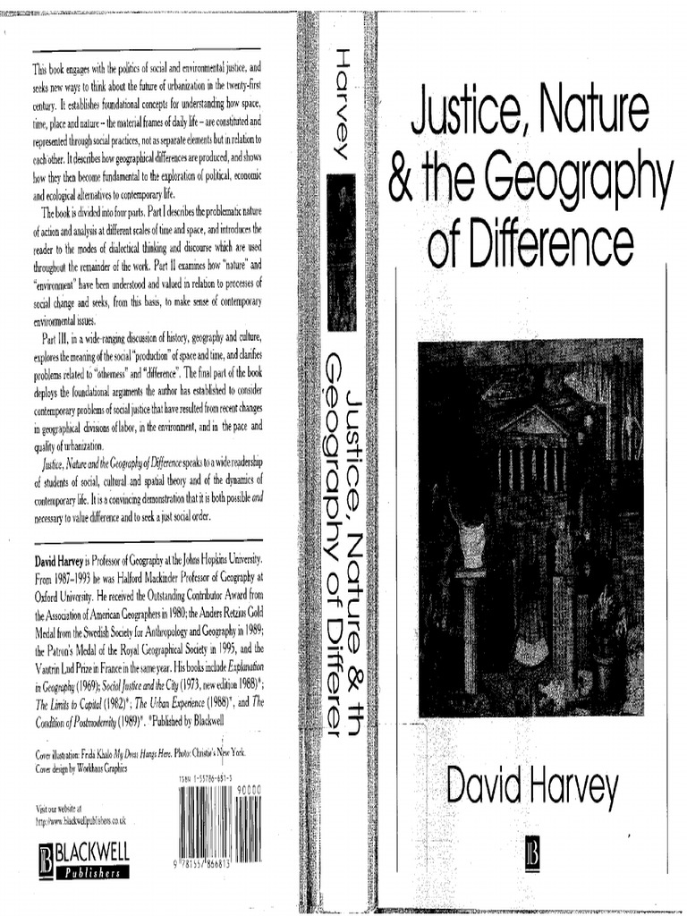David Harvey - Justice Nature the Geography of Difference | PDF