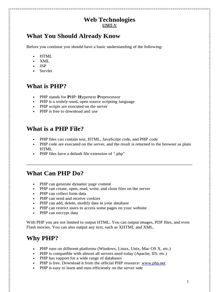 WT_PHP | PDF | Php | Scope (Computer Science)