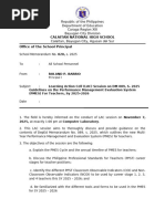 LAC Reflection Journal: PMES Guidelines Overview | PDF