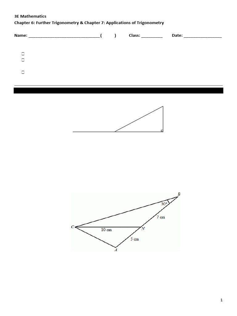 6 & 7 Further Trigonometry & Applications of Trigonometry | PDF ...