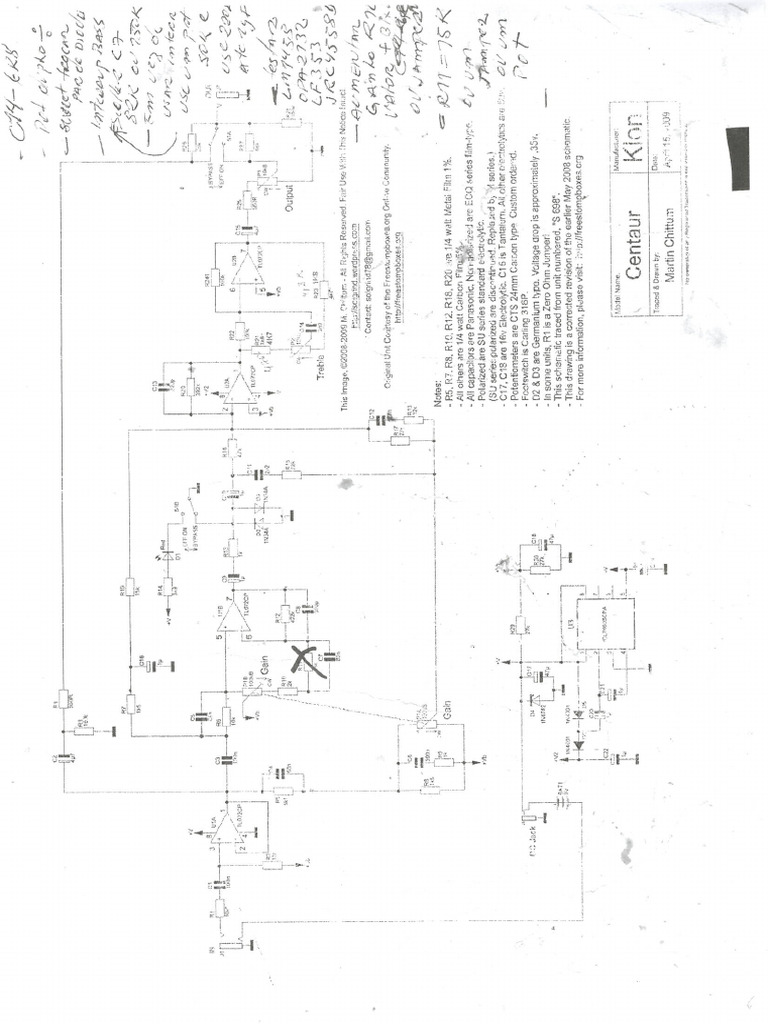 Esquema Klon Centaur | PDF