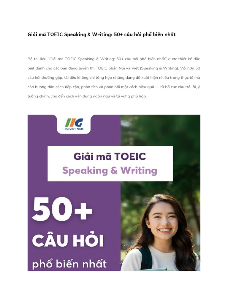 Toeic | PDF