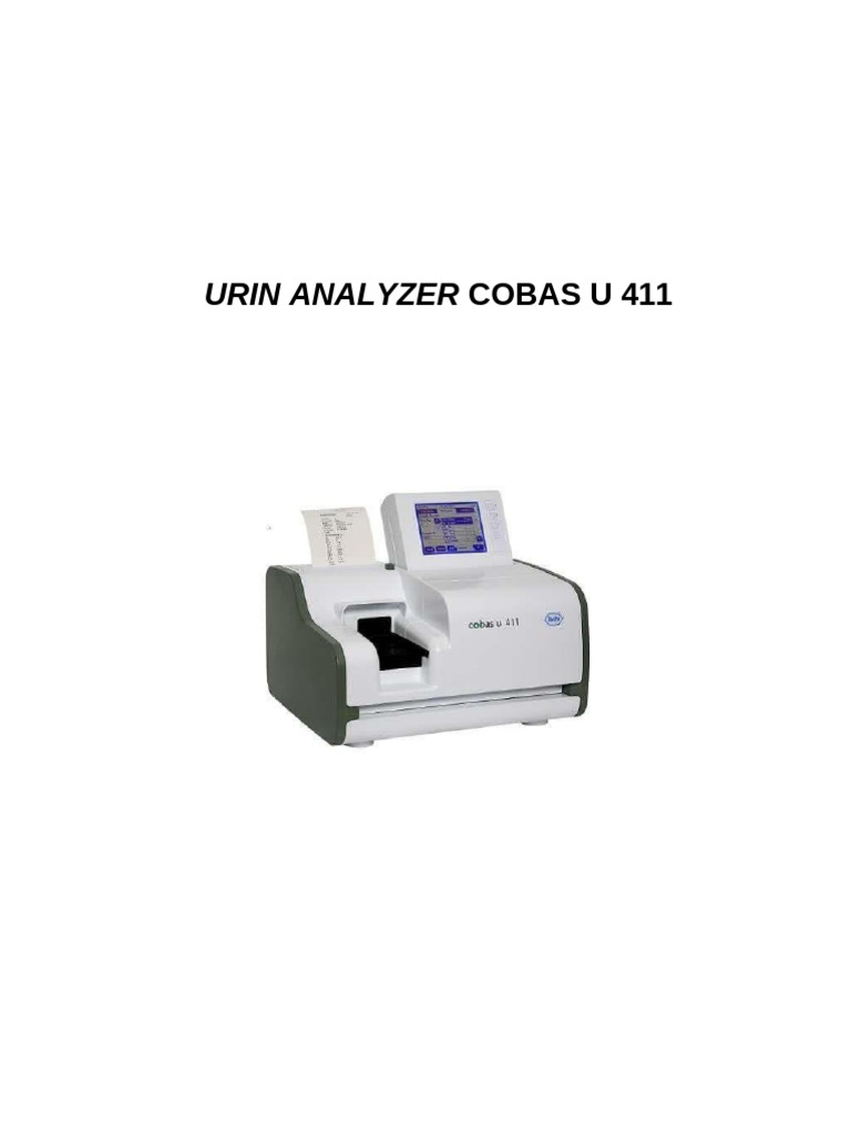 Panduan Penggunaan Cobas U 411 | PDF
