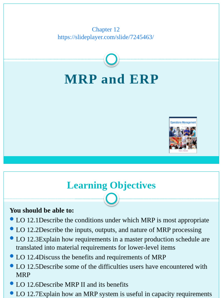 Understanding MRP and ERP Systems | PDF | Enterprise Resource Planning ...