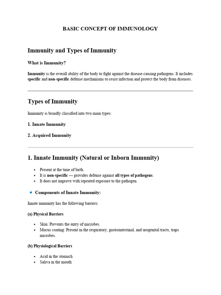 Understanding Immunology Basics | PDF | Immune System | Hiv