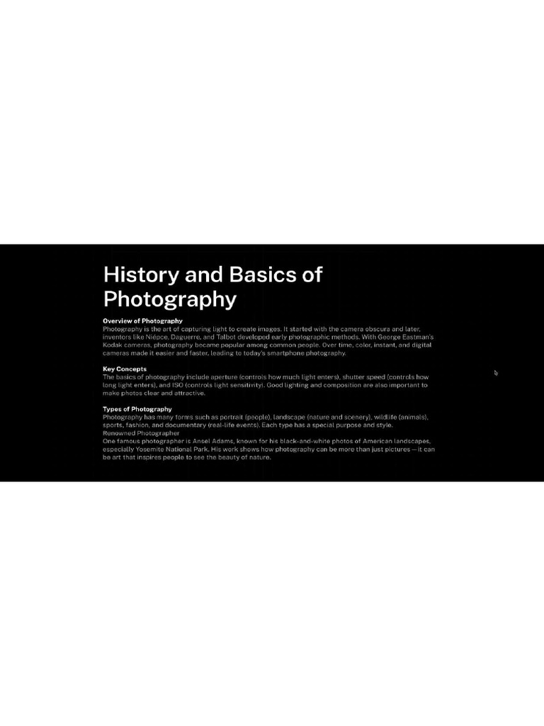 History of Photography | PDF