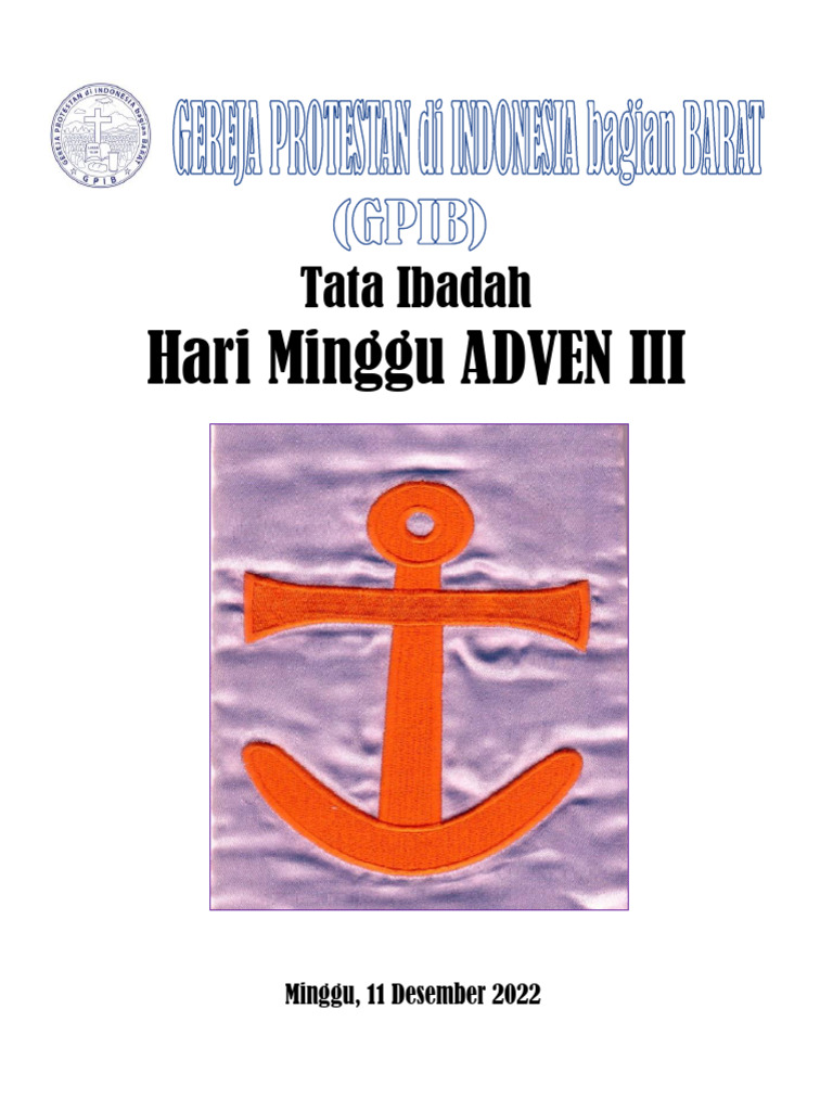 Ibadah Adven III GPIB Ayalon Tegal | PDF