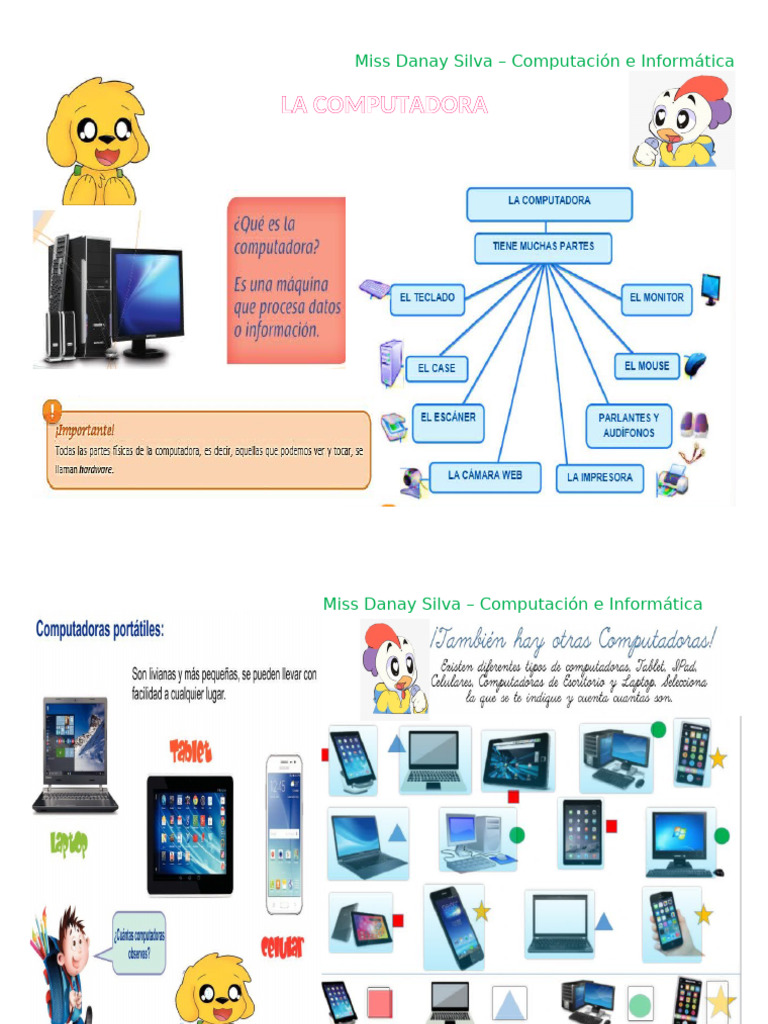 1 La Computadora Hardware y Software | PDF