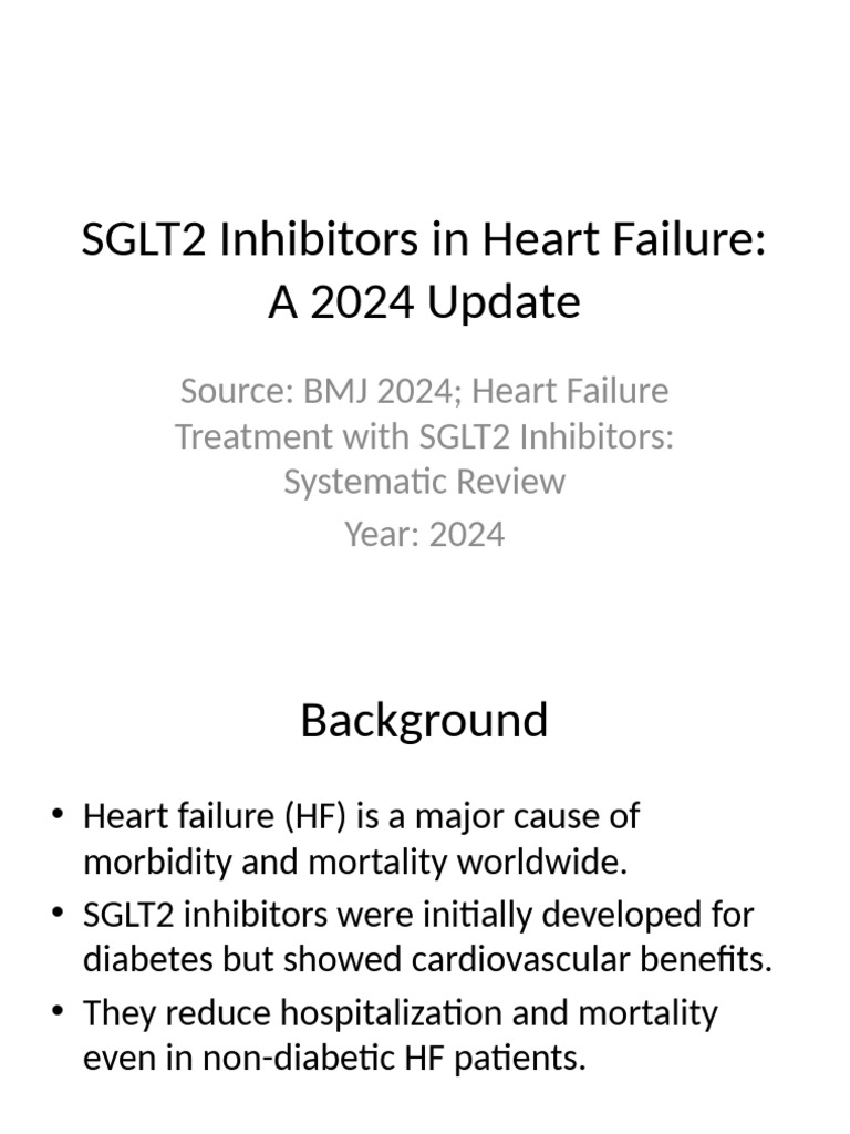 SGLT2 Inhibitors in Heart Failure | PDF