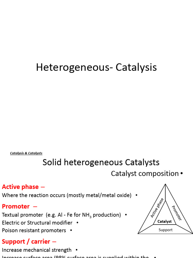 Lecture Heterogeneous - Catalysis | PDF | Heterogeneous Catalysis ...