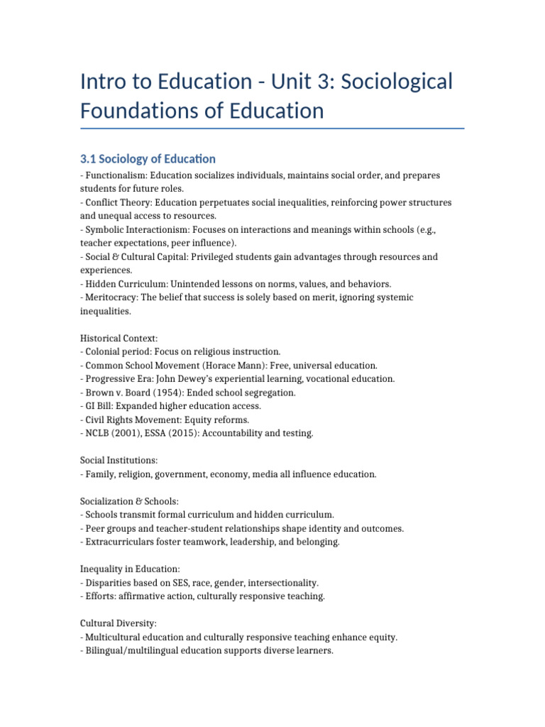 Intro To Education Unit3 | PDF | Learning | Social Psychology