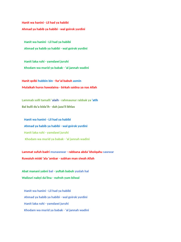 Syair Duet Mapsi | PDF